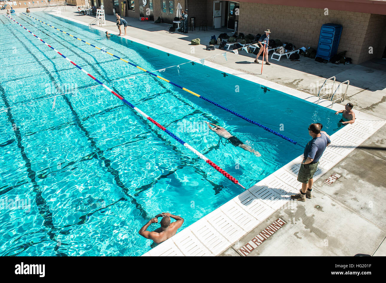 Retired Navy special warfare service members receive instruction on ...