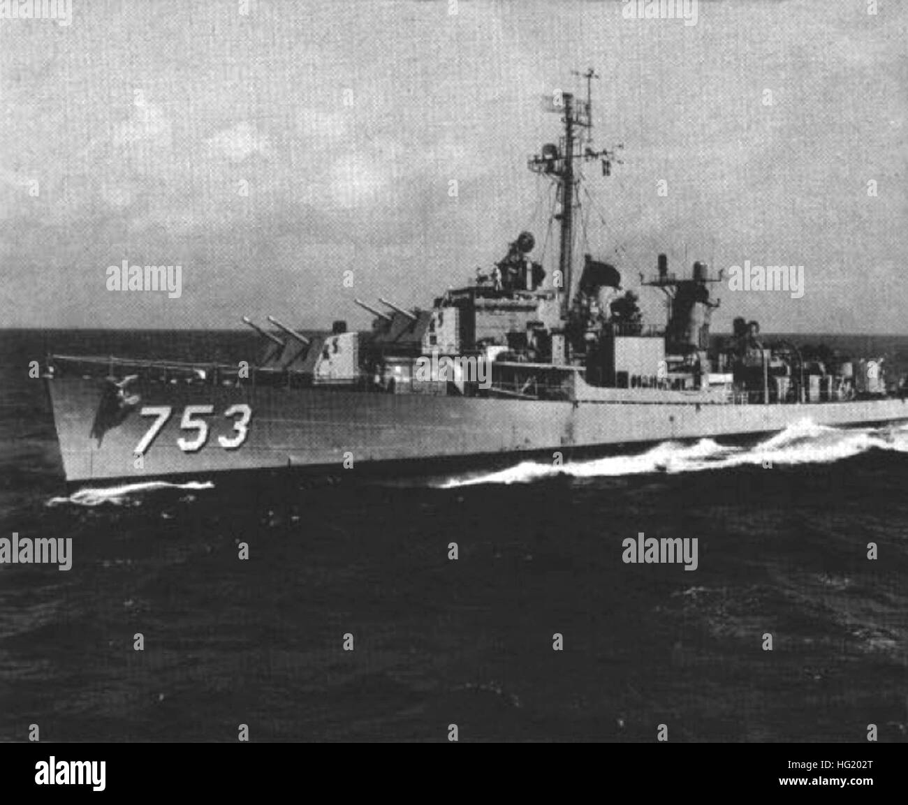 USS John R. Pierce (DD-753) underway c1962 Stock Photo - Alamy