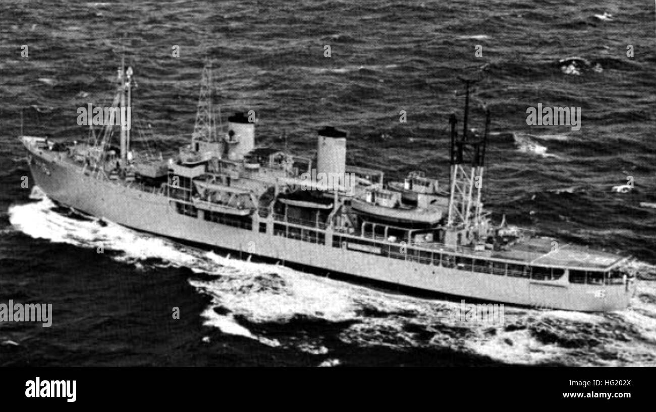 USS Maury (AGS-16) underway in the Pacific c1962 Stock Photo - Alamy