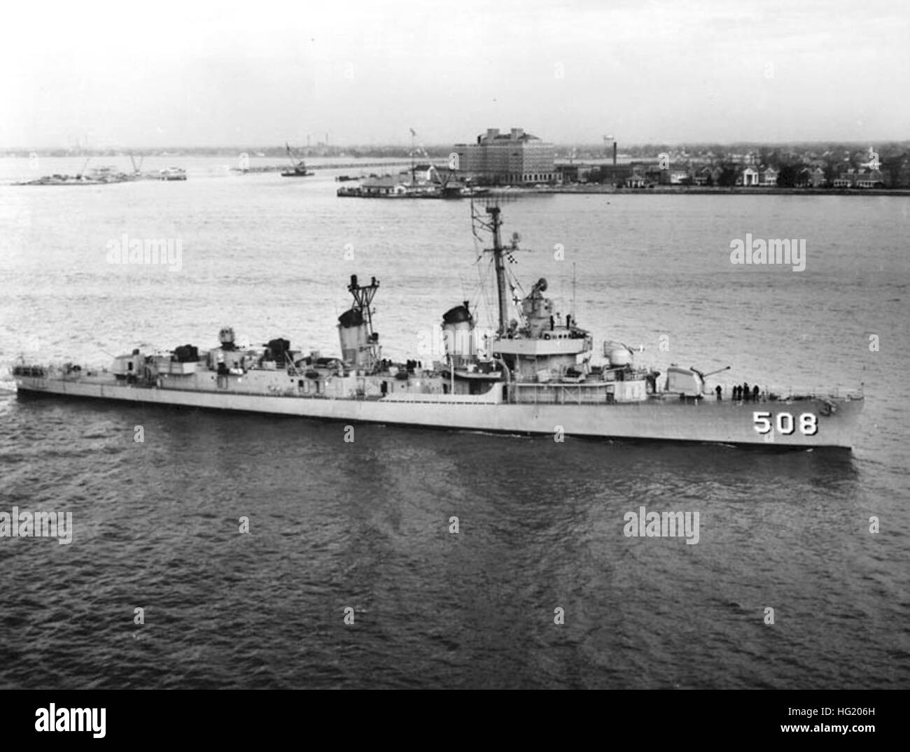 USS Cony (DDE-508) in Hampton Roads 1957 Stock Photo - Alamy