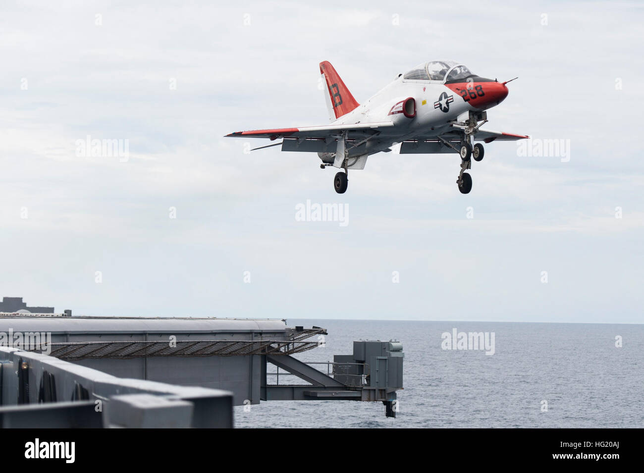A U.S. Navy T-45C Goshawk aircraft assigned to Training Squadron (VT ...