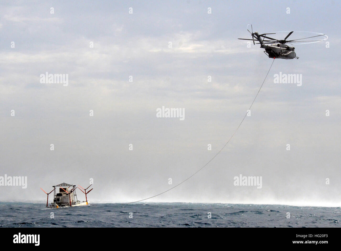 An MH-53 Sea Dragon, Helicopter Mine Countermeasures Squadron 14 ...