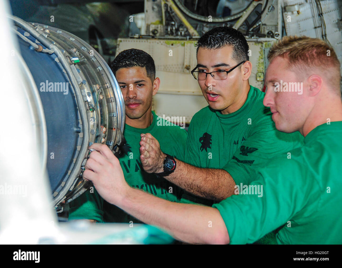Aviation Machinist's Mate 2nd Class Anthony Vindiola, left, a Fresno ...