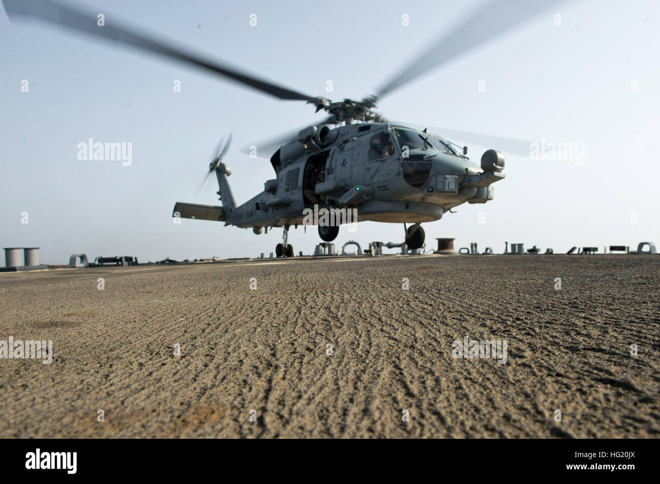 A U.S. Navy MH-60R Seahawk helicopter assigned to Helicopter Maritime ...