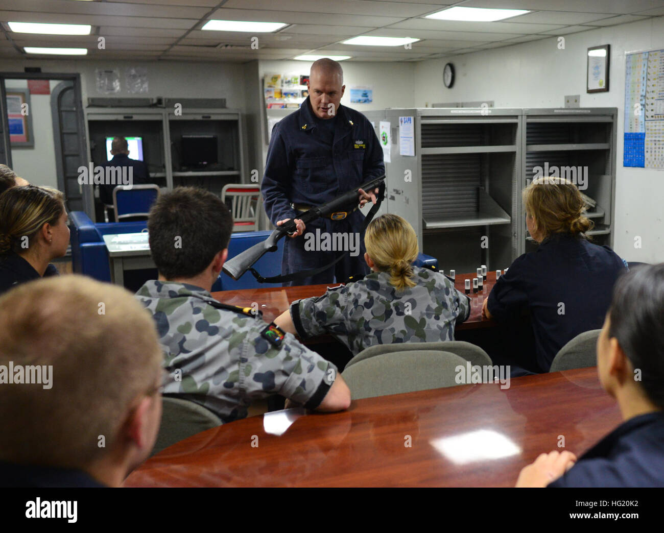 Senior Chief Master-at-Arms Michael Goodfellow trains U.S. Navy Academy ...