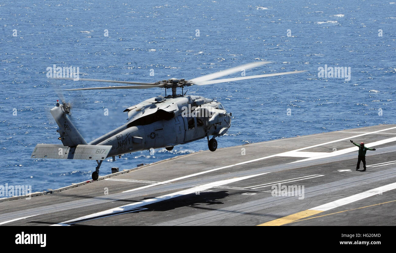 An MH-60S Sea Hawk, attached to the "Tridents" of Helicopter Sea Combat ...