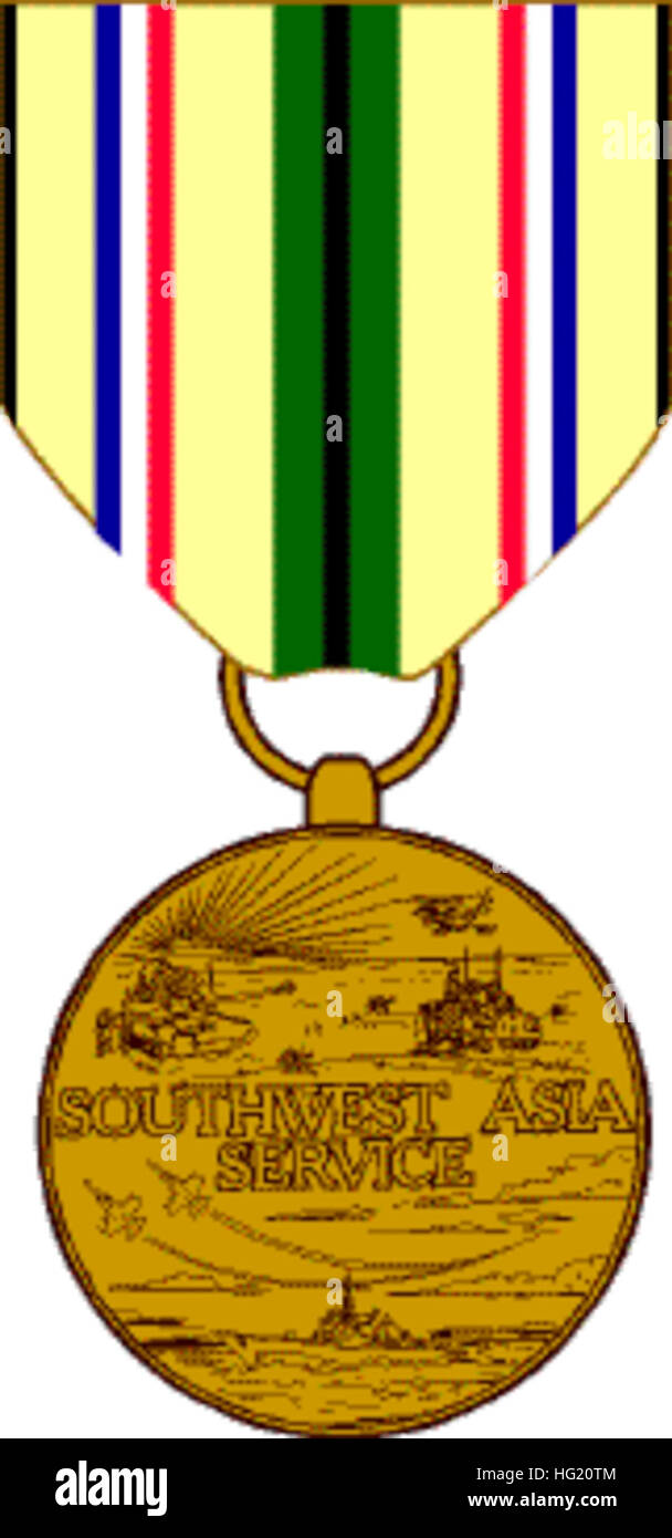 Southwest Asia Service Medal Stock Photo - Alamy
