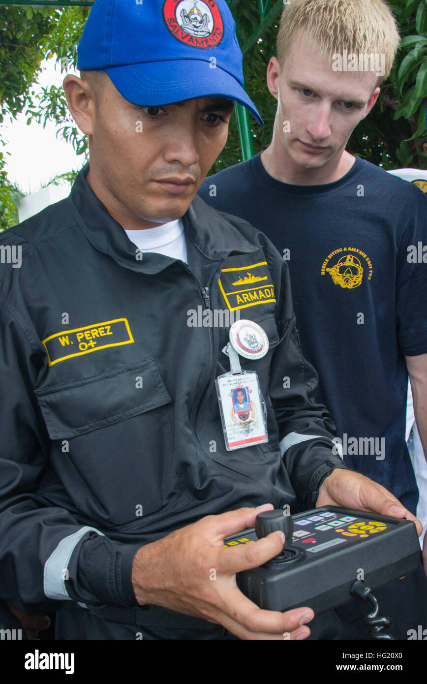 Navy Diver 3rd Class Zoe Young, assigned to Mobile Diving and Salvage ...