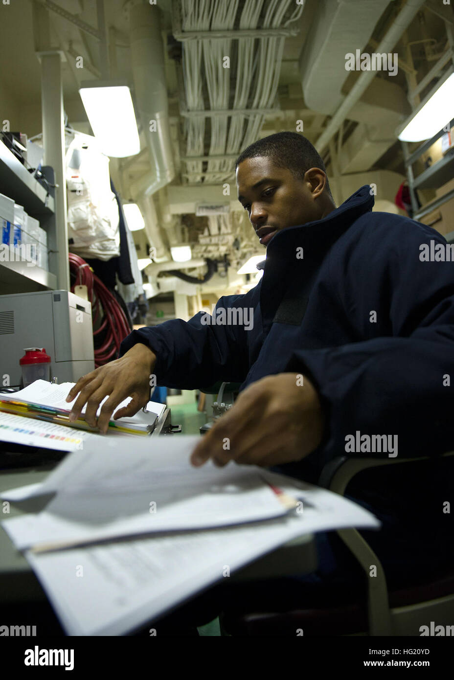 Naval ship paperwork hi-res stock photography and images - Alamy