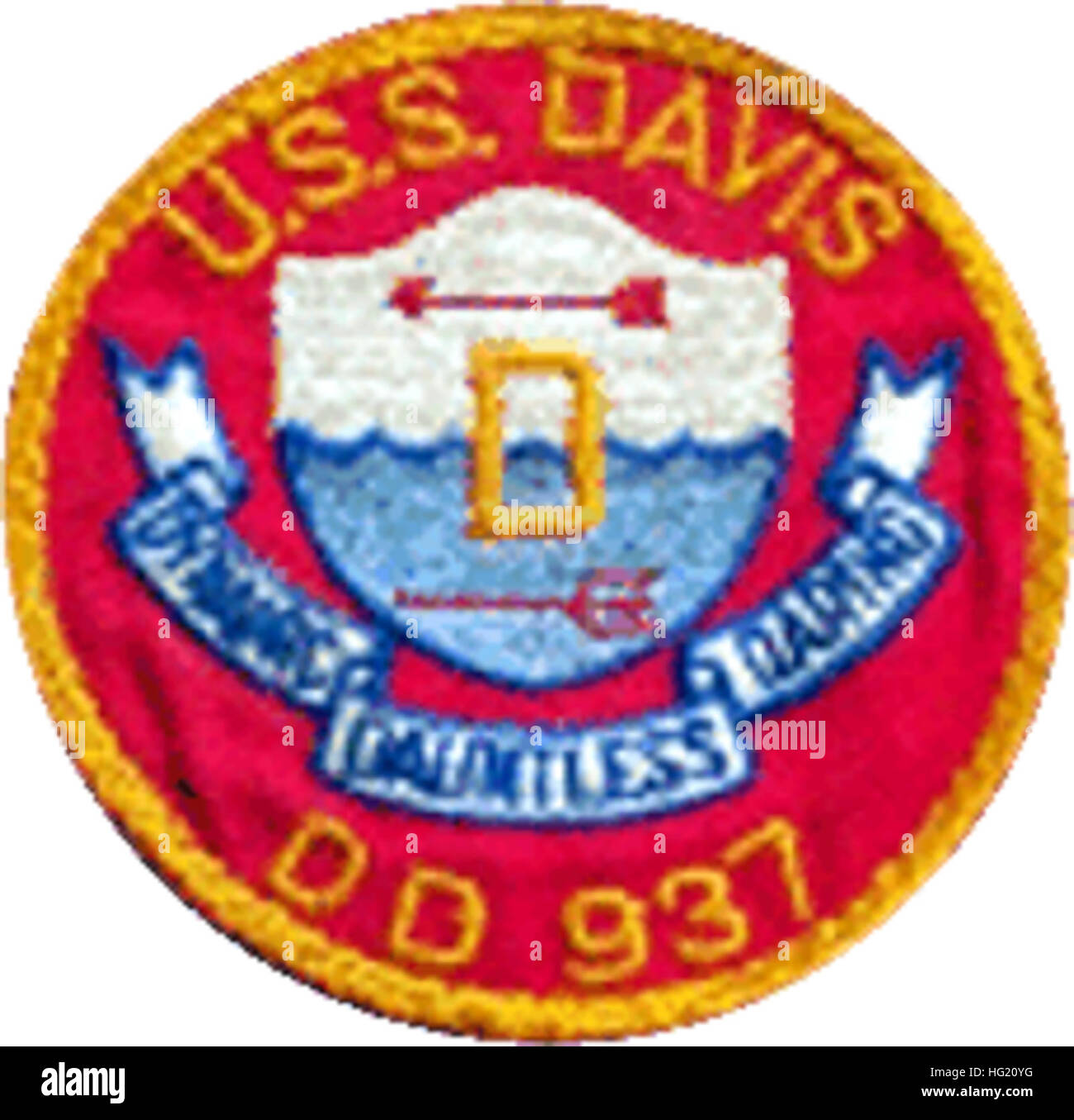 USS Davis (DD-937) earlier patch 1957 Stock Photo - Alamy