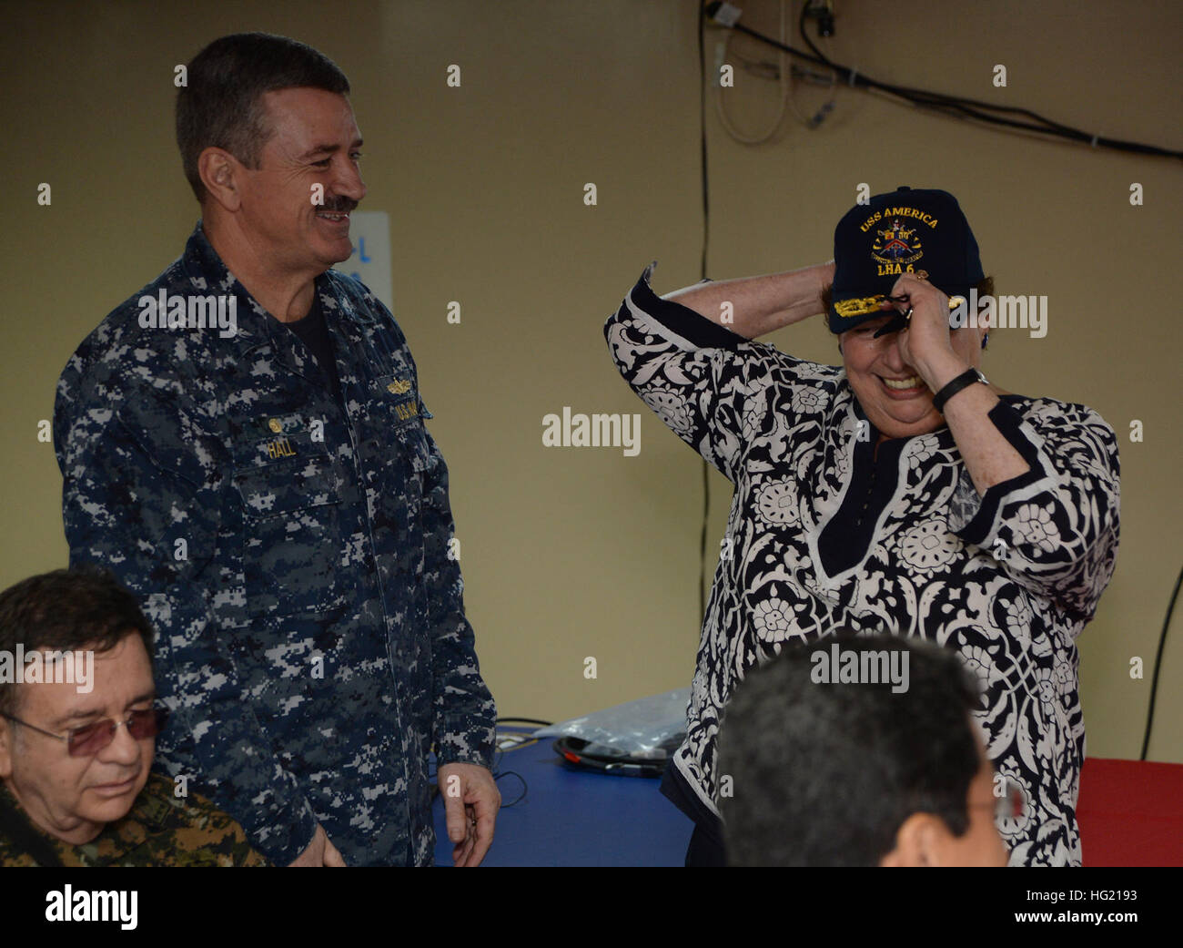 Capt. Robert A. Hall Jr., commanding officer of future amphibious ...