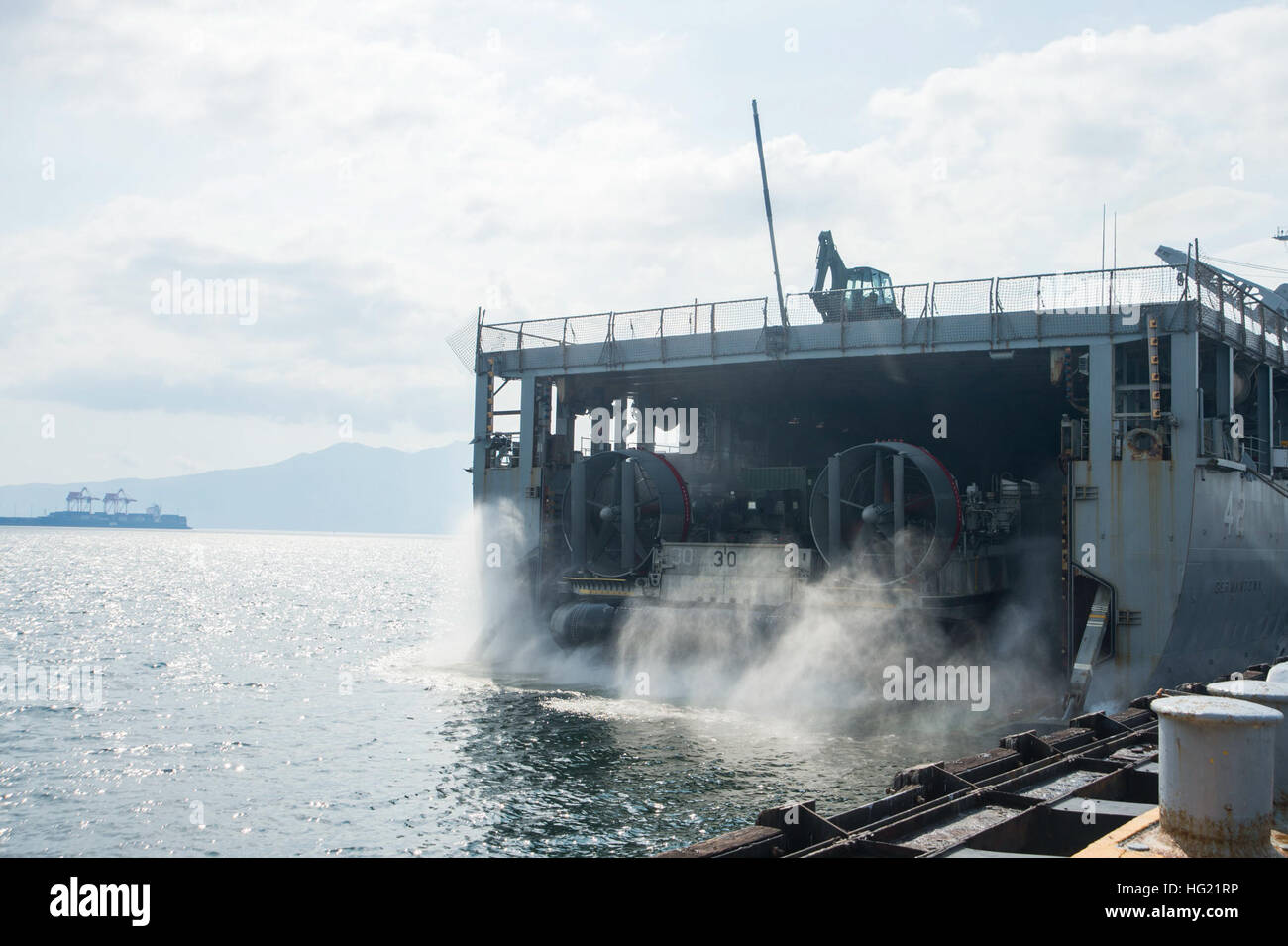 Landing Craft Air Cushion (LCAC) 30, assigned to Naval Beach Unit (NBU ...