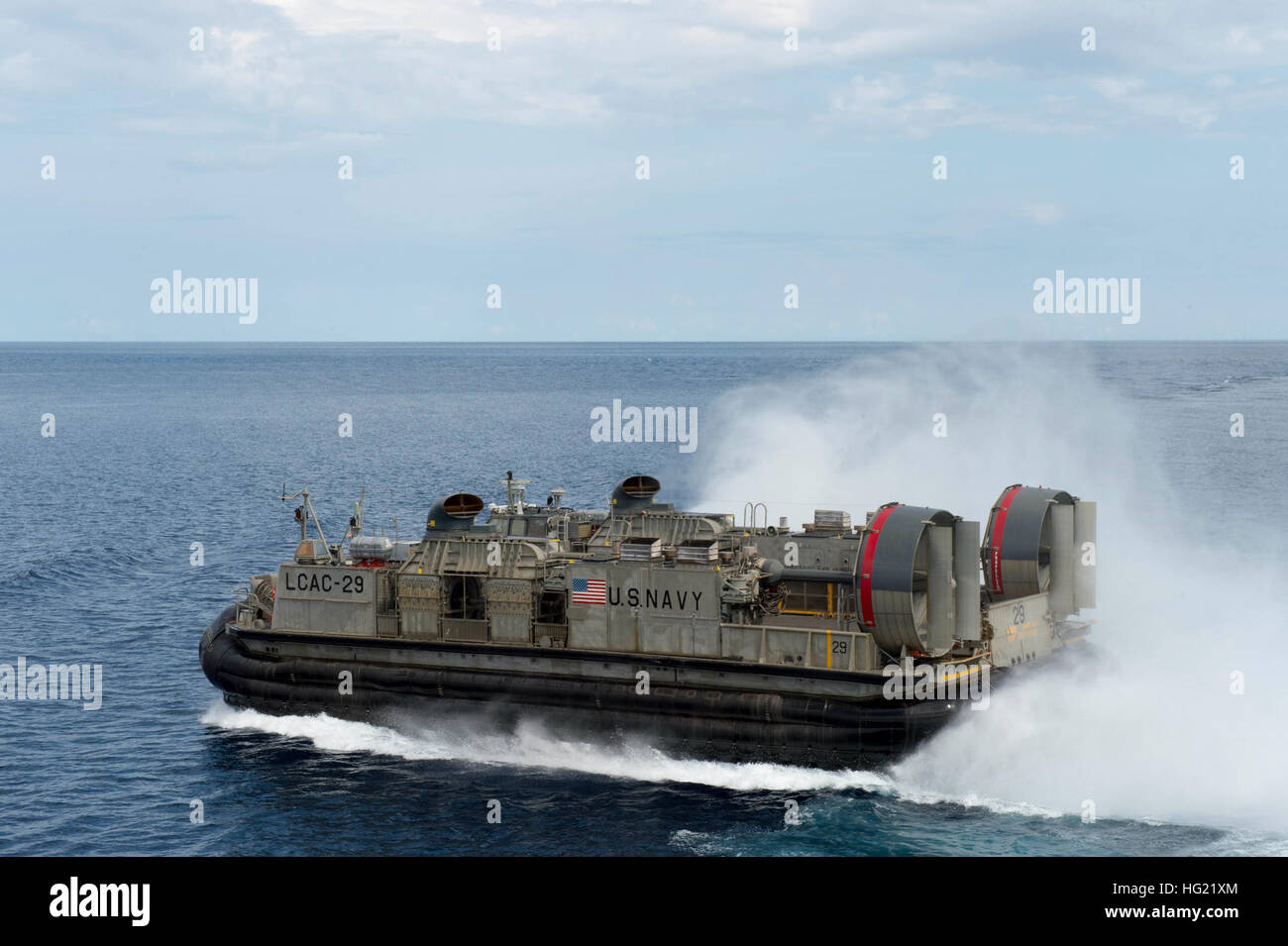 Landing Craft Air Cushion (LCAC) 29, assigned to Naval Beach Unit (NBU ...