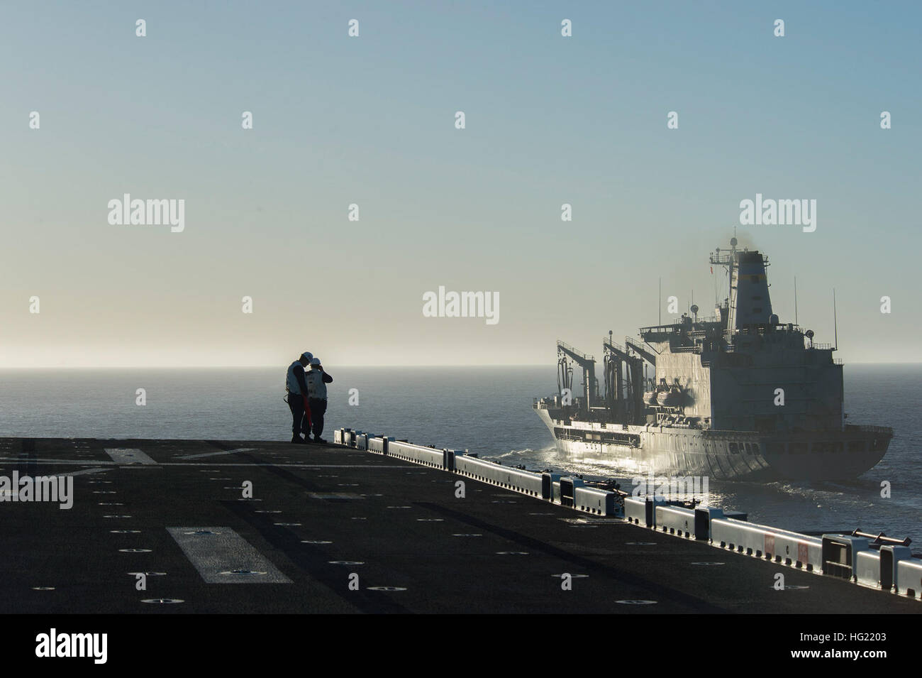 Sailors assigned to future amphibious assault ship USS America (LHA 6 ...