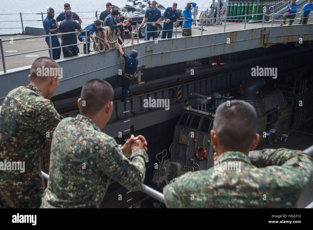 Members of the Armed Forces of the Philippines watch Fire Controlman ...