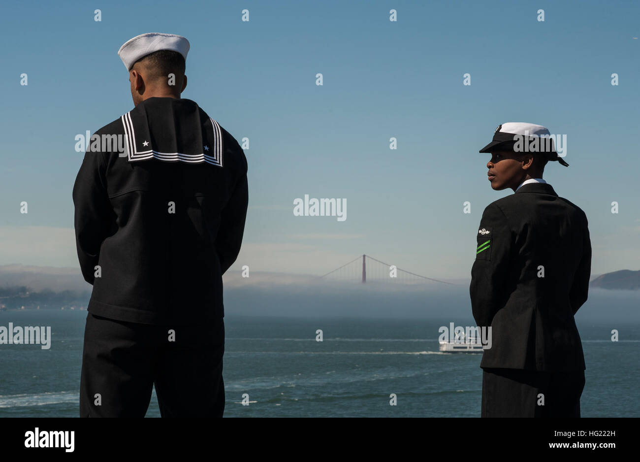 Sailors assigned to future amphibious assault ship USS America (LHA 6 ...