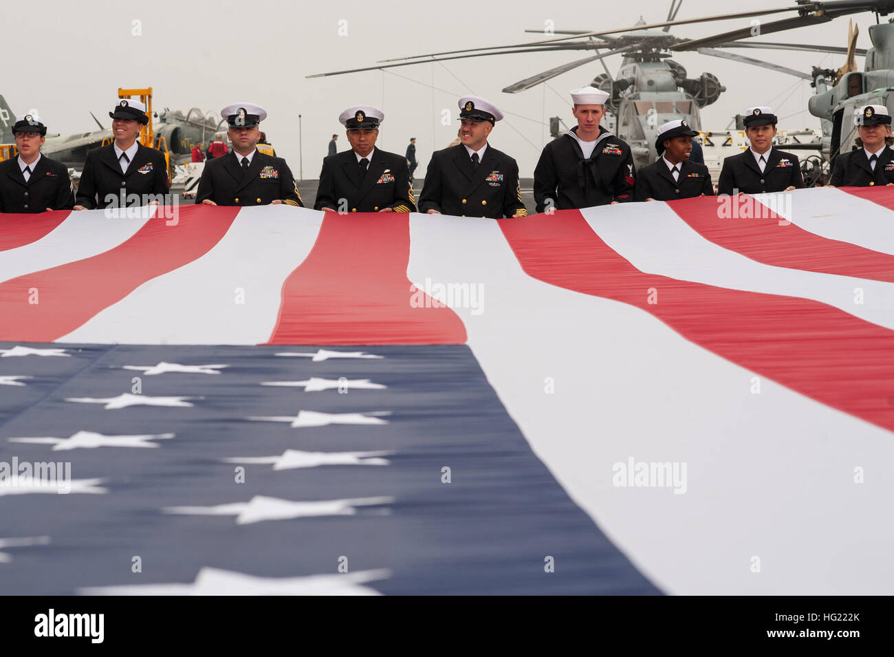 Sailors assigned to future amphibious assault ship USS America (LHA 6 ...