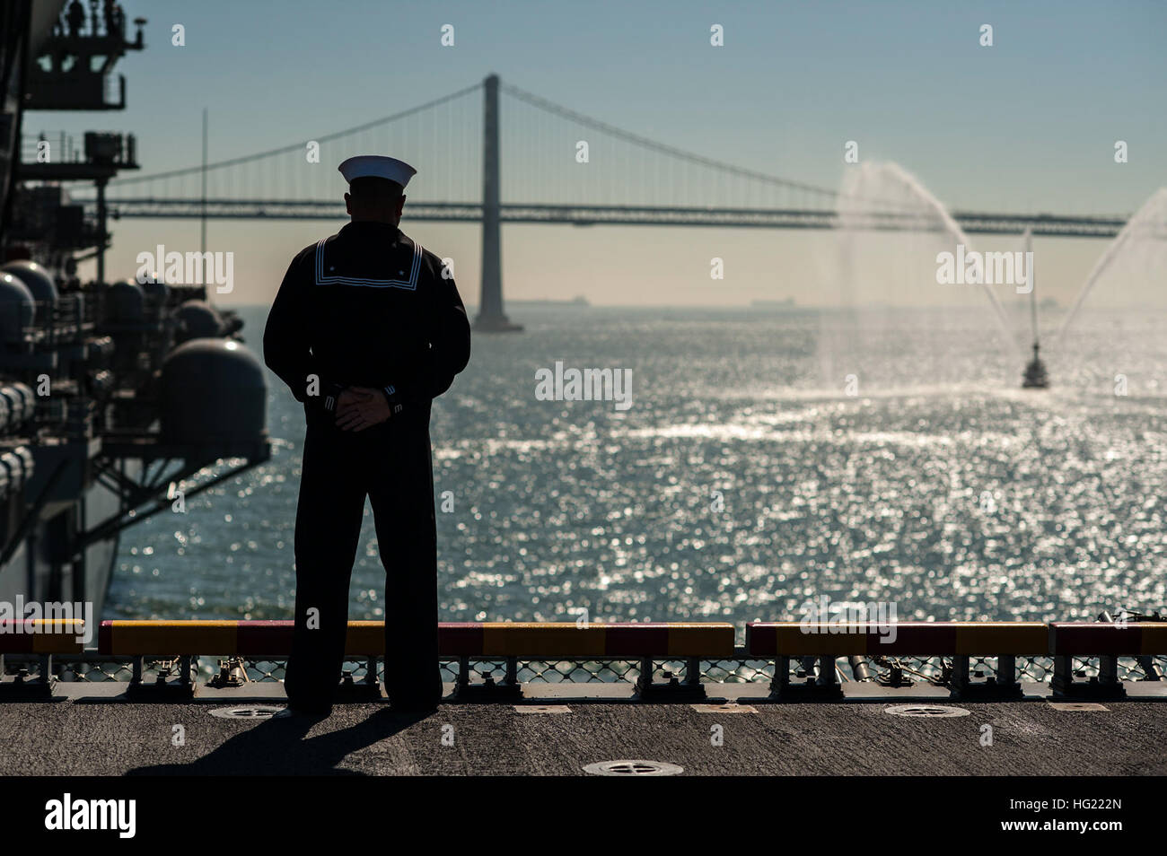 Sailors assigned to future amphibious assault ship USS America (LHA 6 ...
