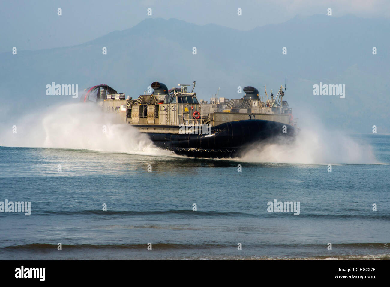 Landing Craft Air Cushion (LCAC) 30, assigned to Naval Beach Unit (NBU ...