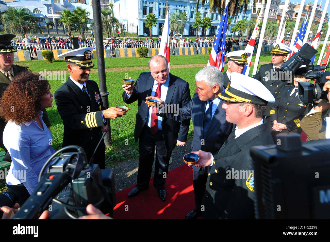 Capt. Mark Colombo, commanding officer of the U.S. 6th Fleet command ...