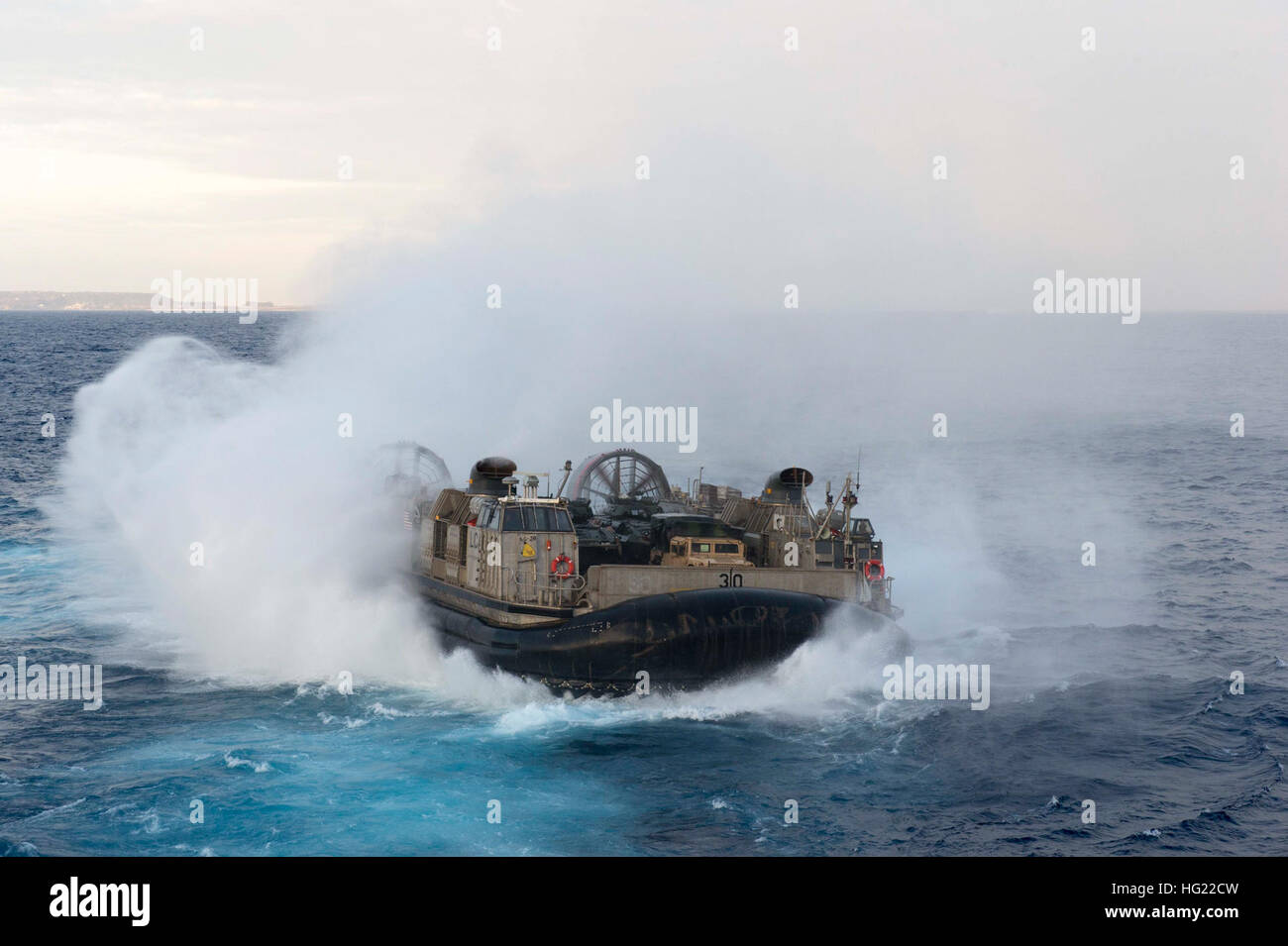 Landing Craft Air Cushion (LCAC) 30, assigned to Naval Beach Unit (NBU ...