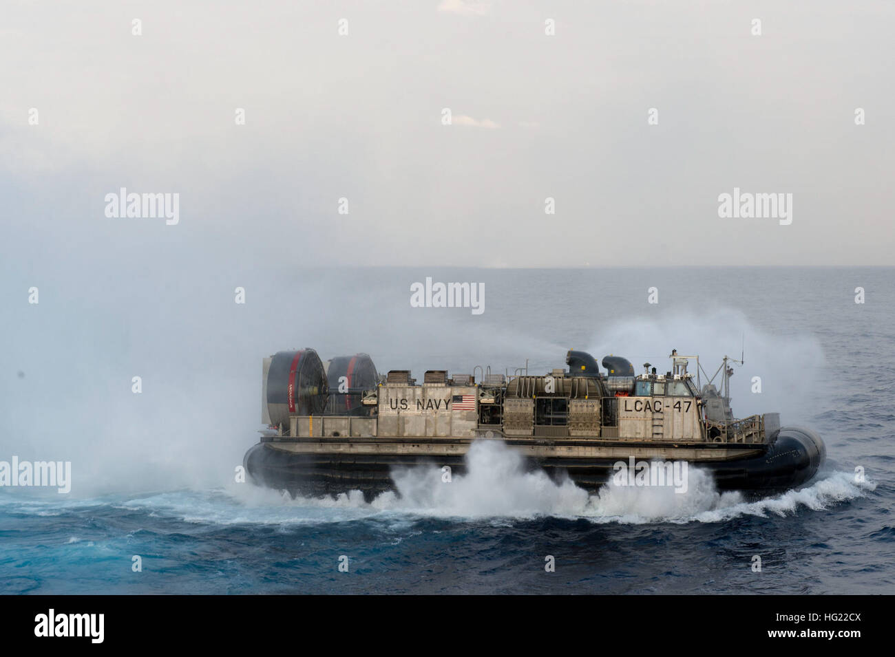Landing Craft Air Cushion (LCAC) 47, assigned to Naval Beach Unit (NBU ...