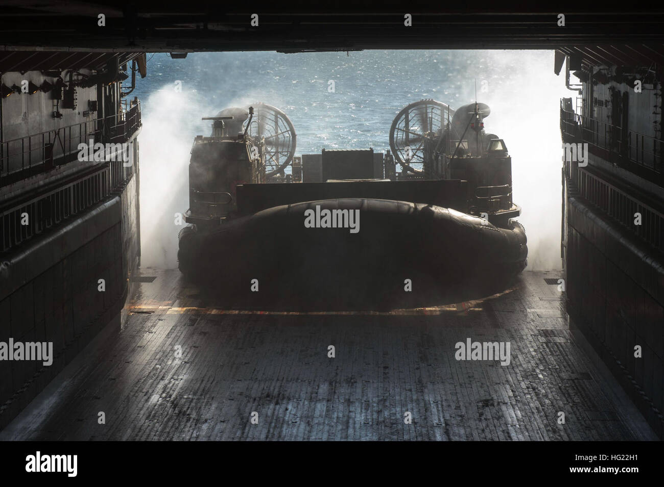 Landing Craft Air Cushion (LCAC) 30, assigned to Naval Beach Unit (NBU ...
