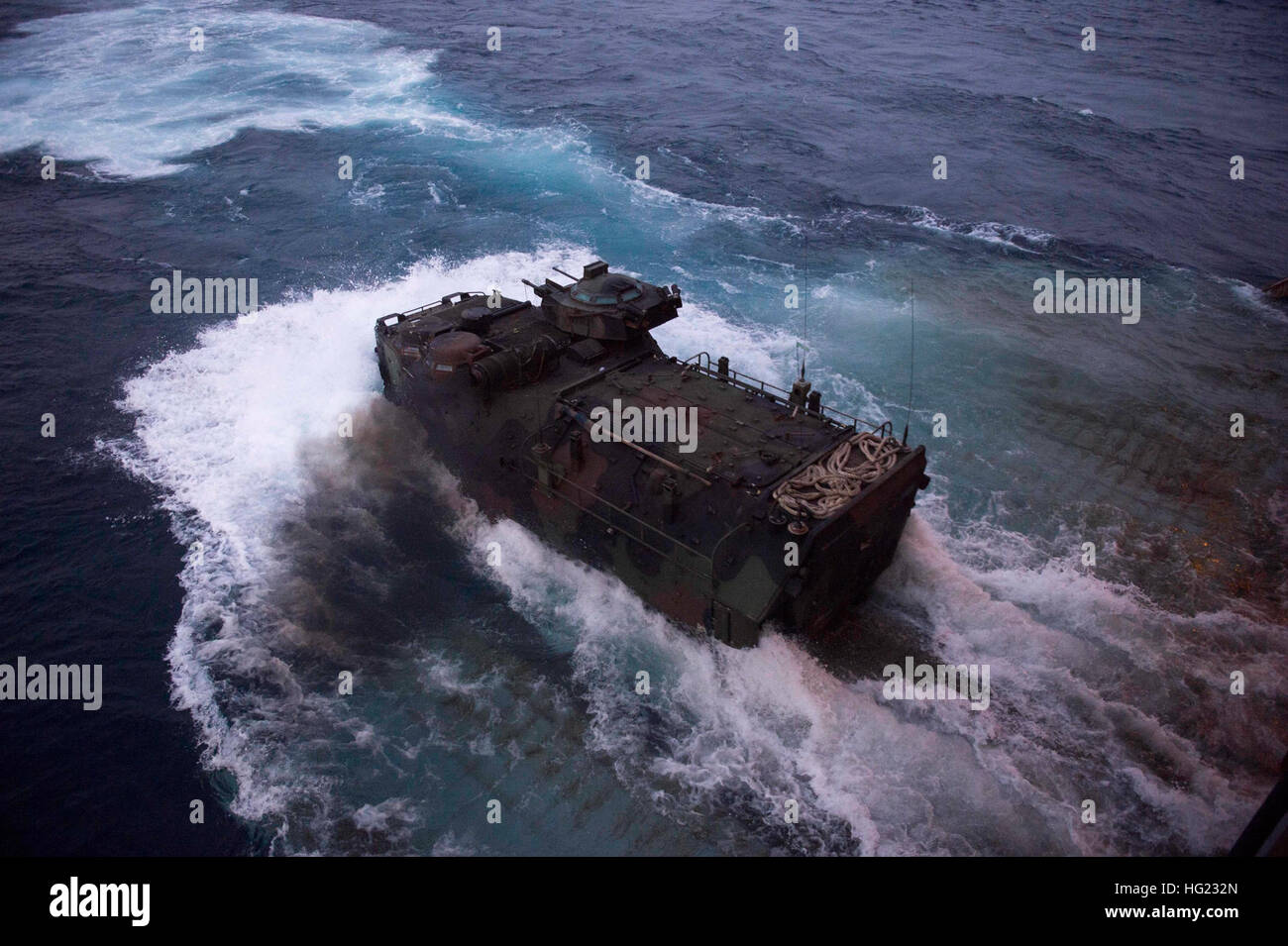 An Amphibious Assault Vehicle (AAV), assigned to the 2nd Assault ...