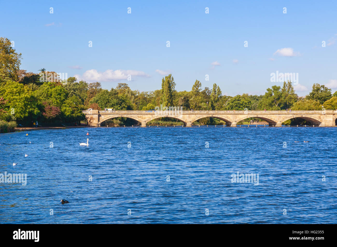 Serpentine Bridge in Hyde Park, London Stock Photo - Alamy