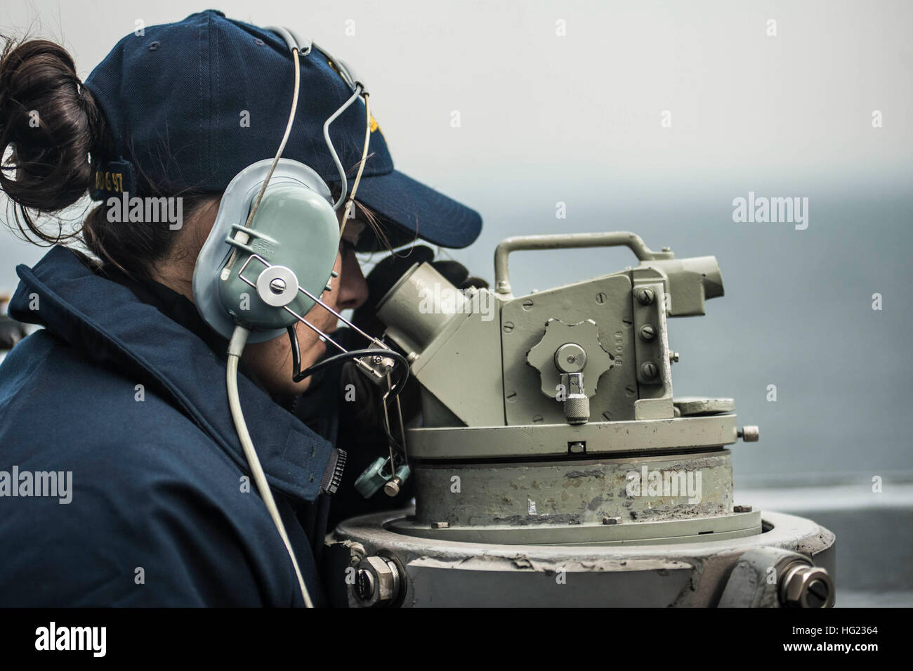 Operations Specialist 3rd Class Alissa Morris from Buffalo, N.Y., takes ...