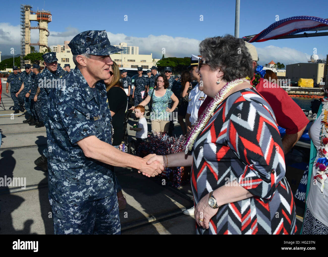 Rear Adm. Phil Sawyer, commander of Submarine Force, U.S. Pacific Fleet ...
