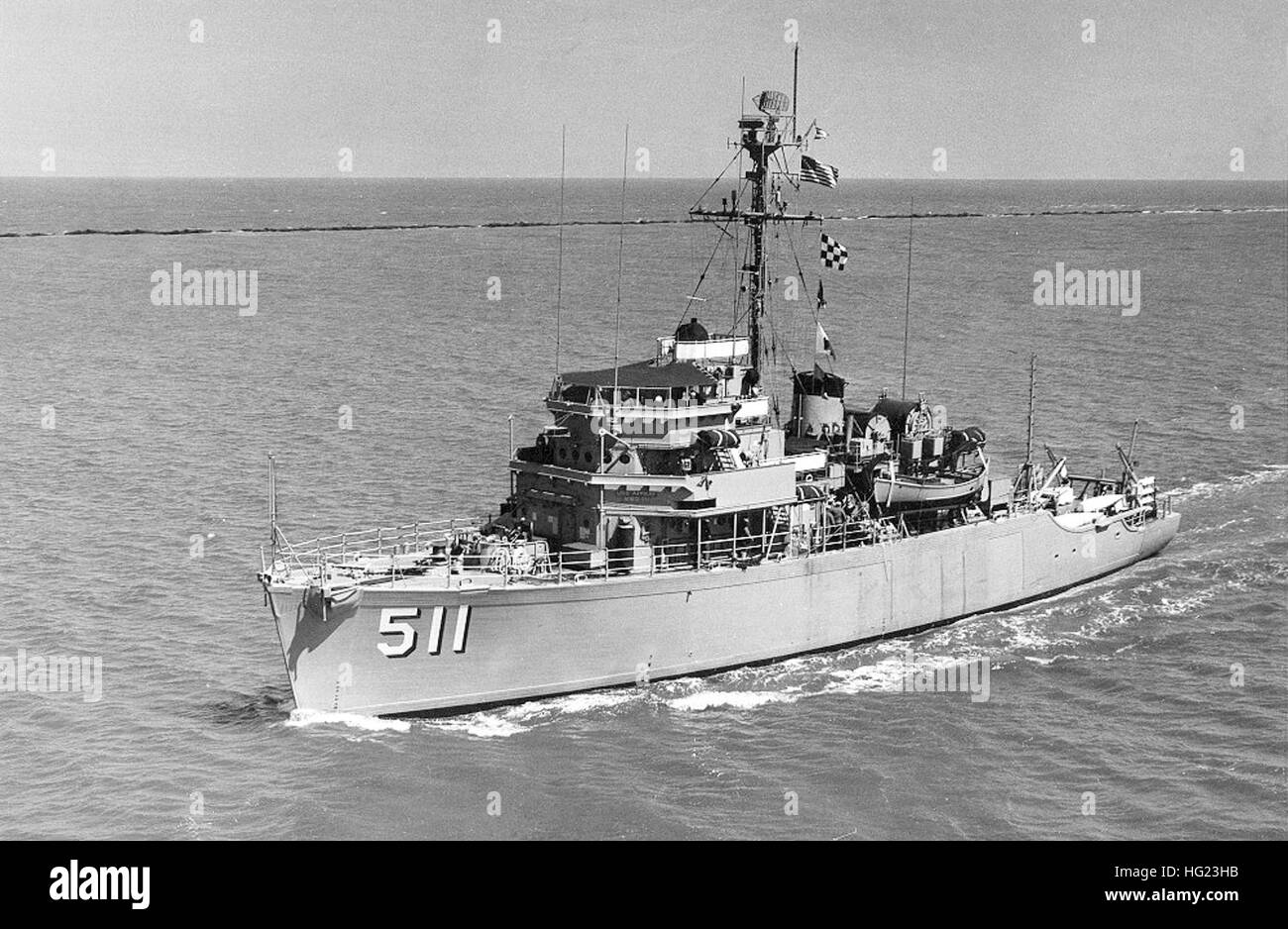 USS Affray (MSO-511) underway in 1960 Stock Photo - Alamy