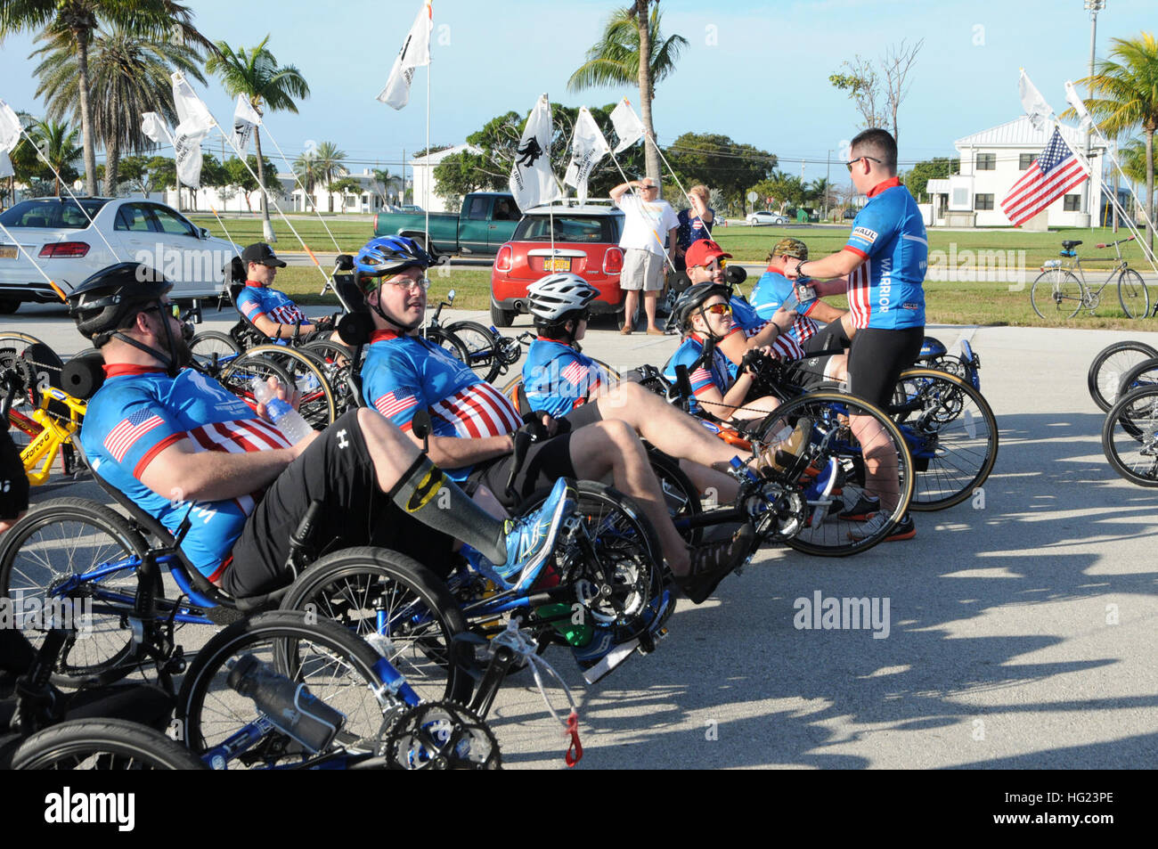Wounded warriors prepare to ride across Key West in the annual Soldier ...