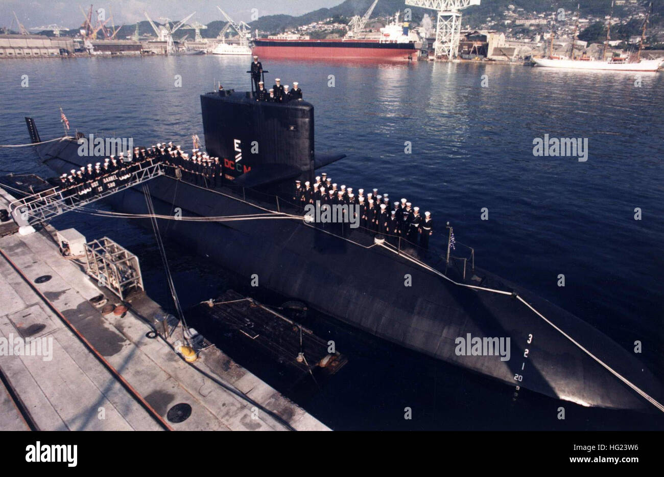 USS Barbel SS-580 in Fleet Activities Sasebo 19881024 Stock Photo - Alamy