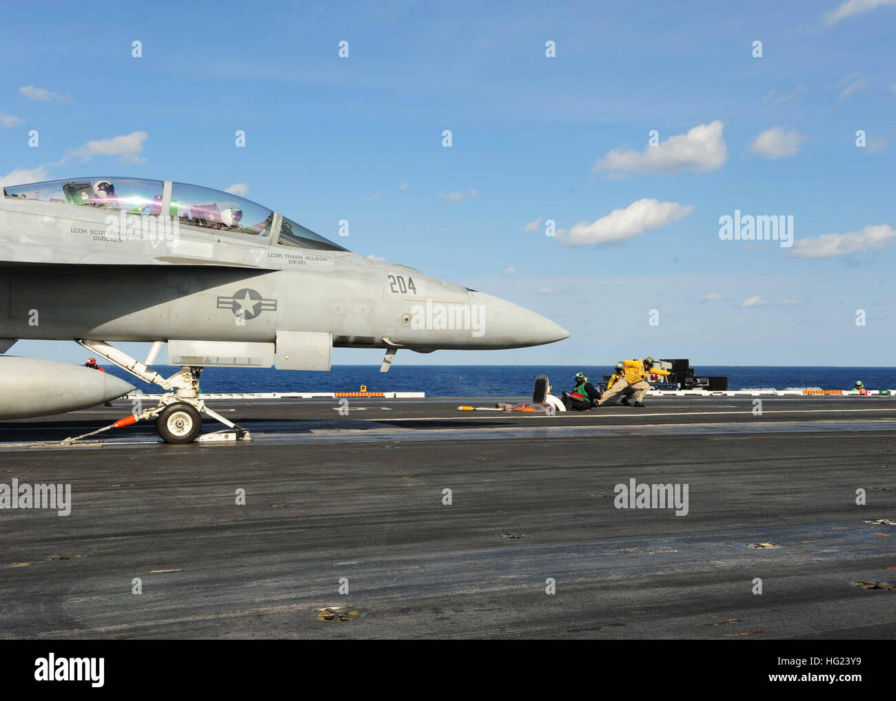 An F/A-18F Super Hornet, assigned to the Checkmates of Strike Fighter ...