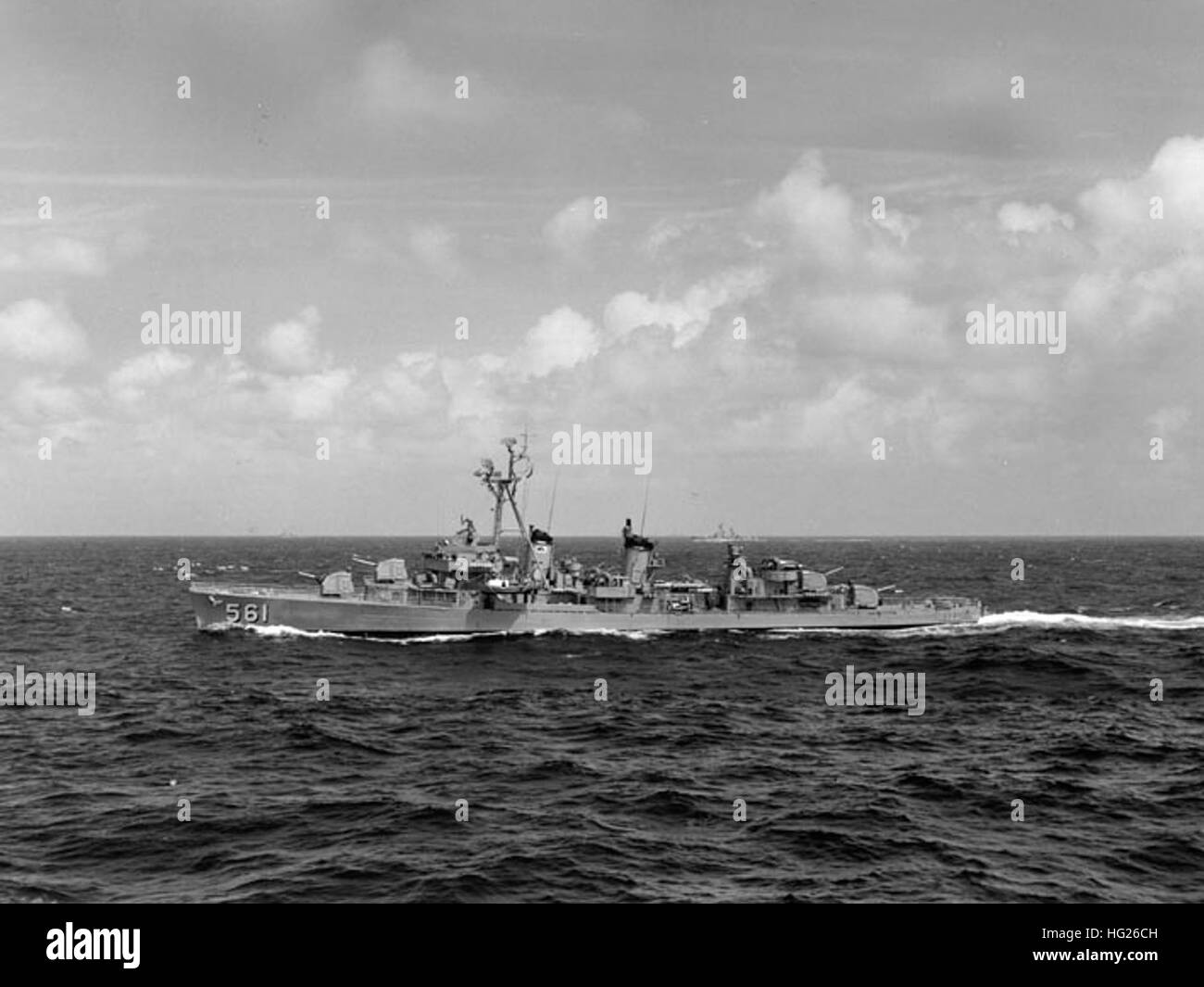 USS Prichett (DD-561) underway in 1961 Stock Photo - Alamy