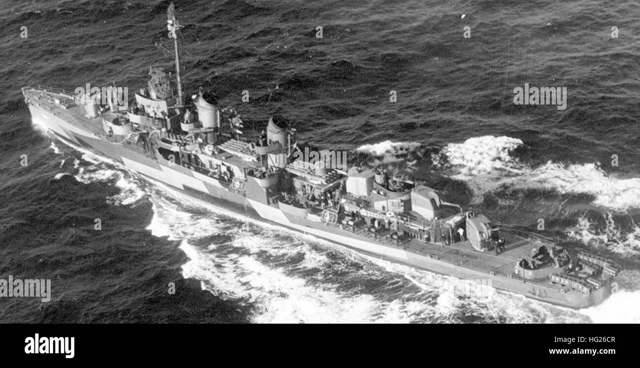 USS Rowe (DD-564) underway in 1944 Stock Photo - Alamy