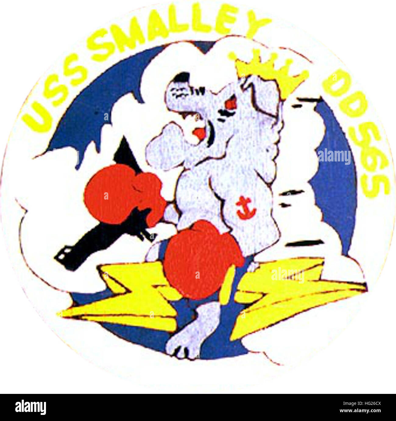 USS Smalley (DD-565) insignia c1950s Stock Photo - Alamy
