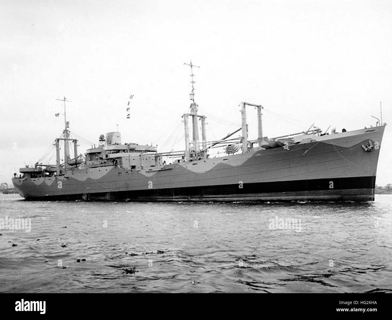 USS Bellatrix (AK-20) off Tampa, Florida, circa March 1942. Photograph ...