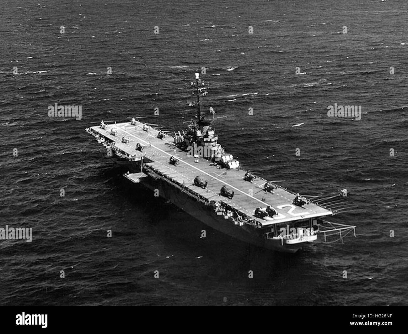 USS Leyte (CVS-32) off Vieques Island, Puerto Rico, while embarking ...