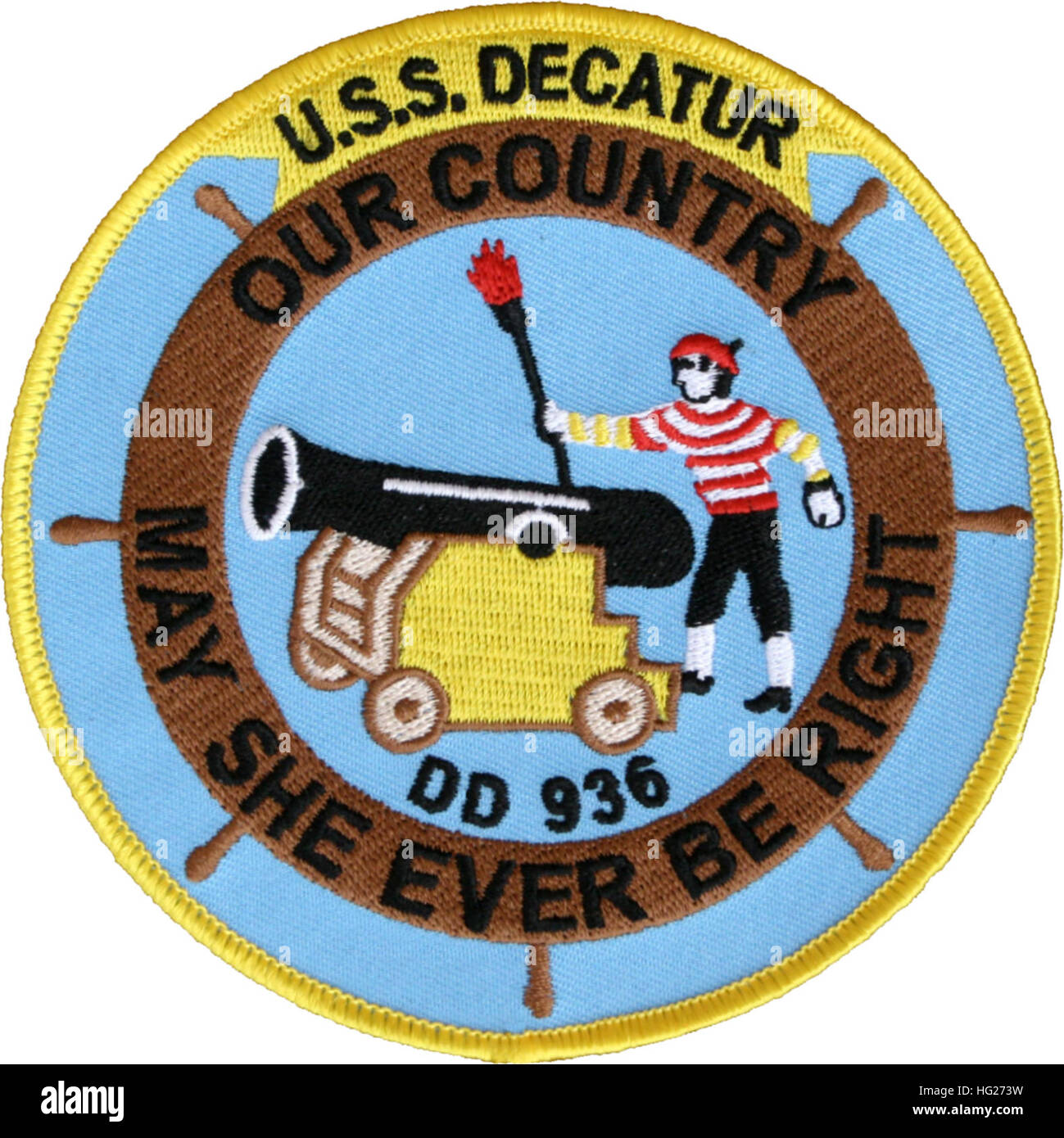 USS Decatur (DD-936) patch 1960 Stock Photo - Alamy