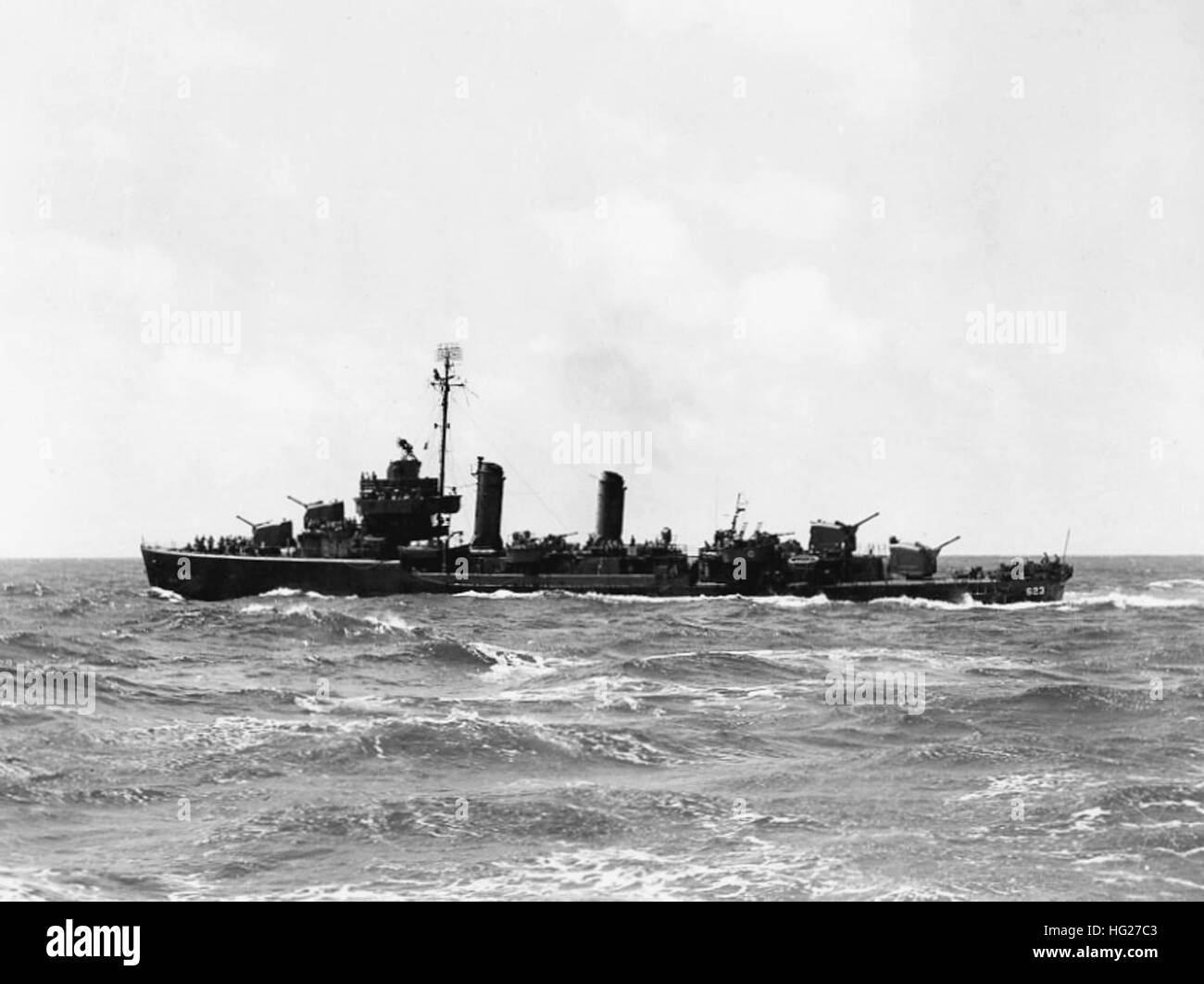 USS Nelson (DD-623) underway off Madagascar with Destroyer Squadron 19 ...