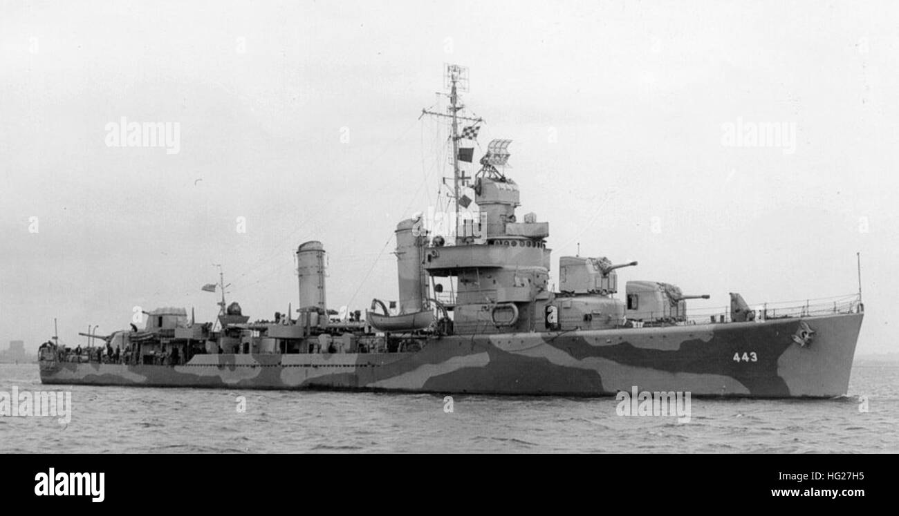 USS Swanson (DD-443) off Boston in April 1942 Stock Photo - Alamy