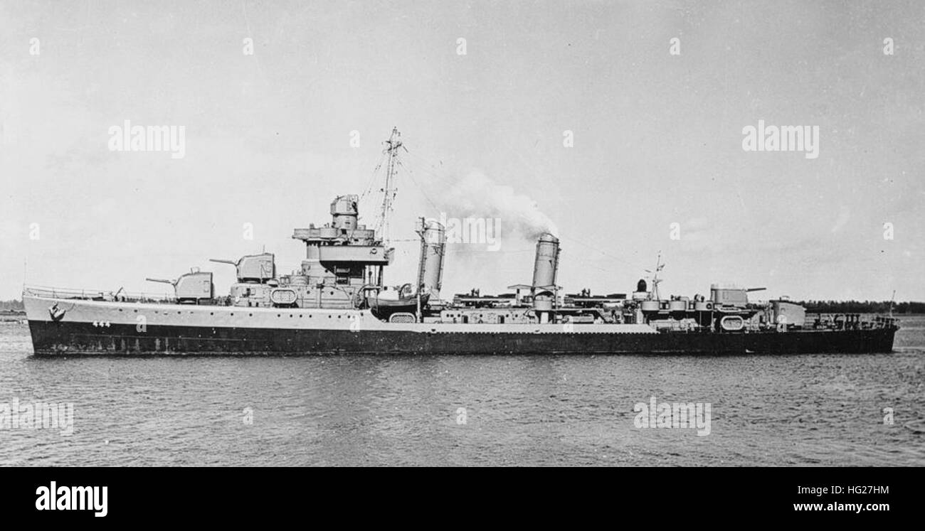USS Ingraham (DD-444) Underway in 1941-1942. Courtesy of the U.S. Naval ...