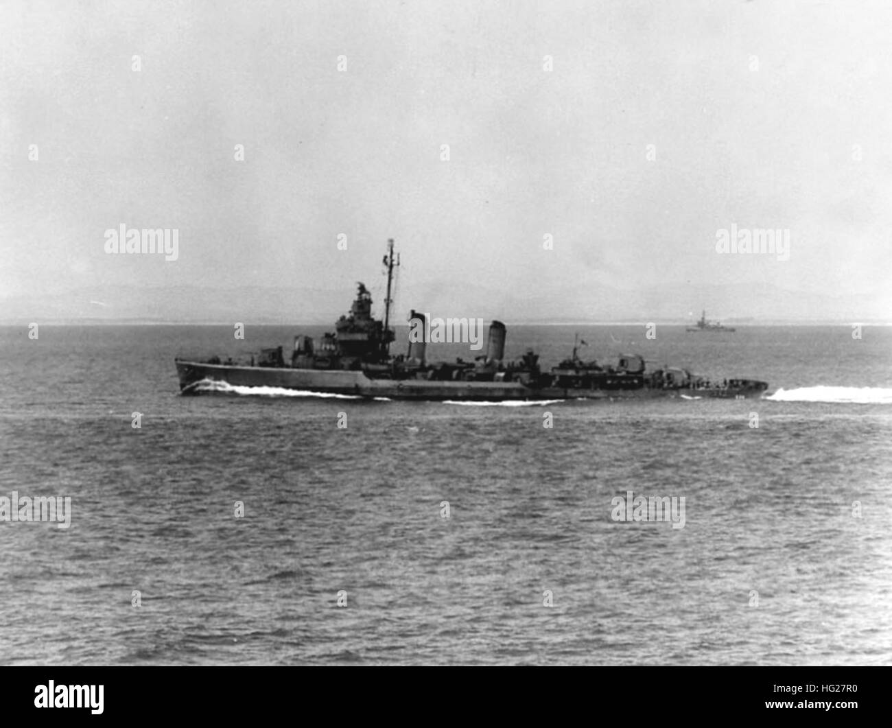 USS Doran (DD-634) underway on 10 July 1943, the first day of the ...