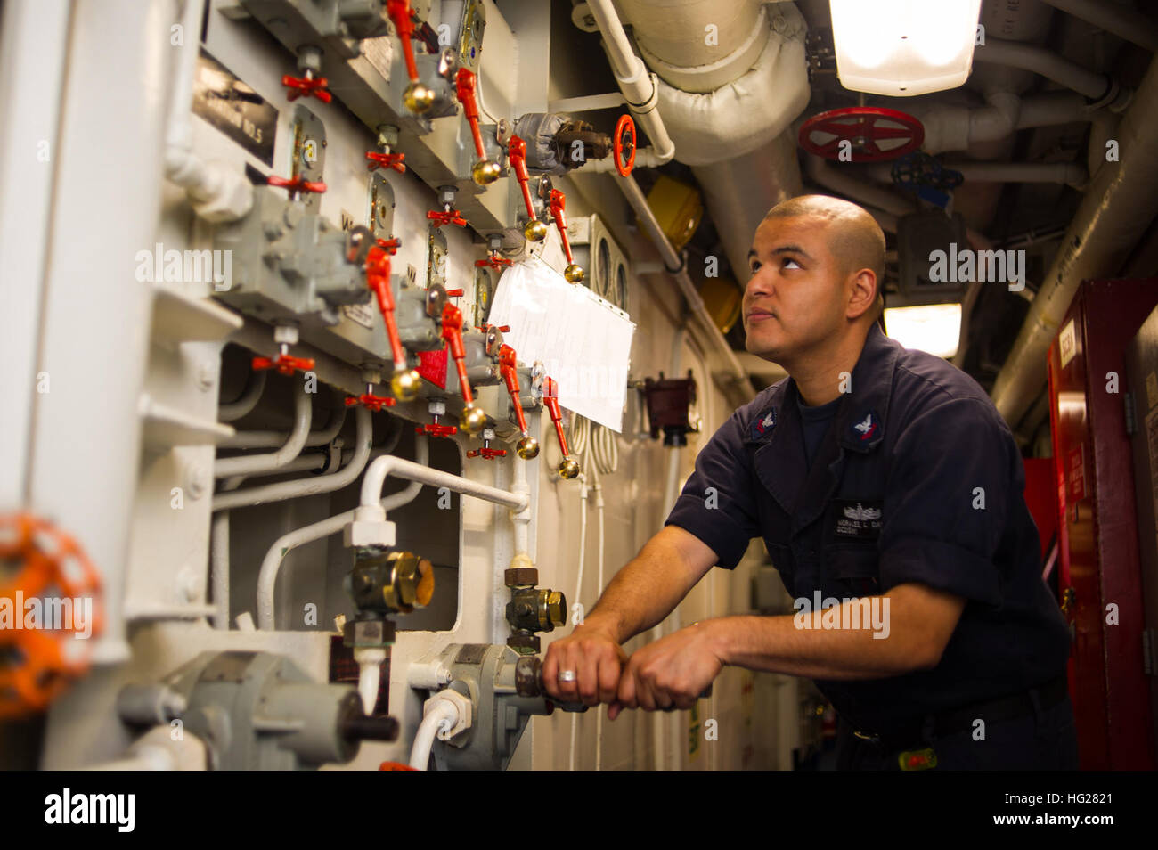 150608-N-BX824-045 WATERS NEAR GUAM (June 8, 2015) Damage Controlman ...
