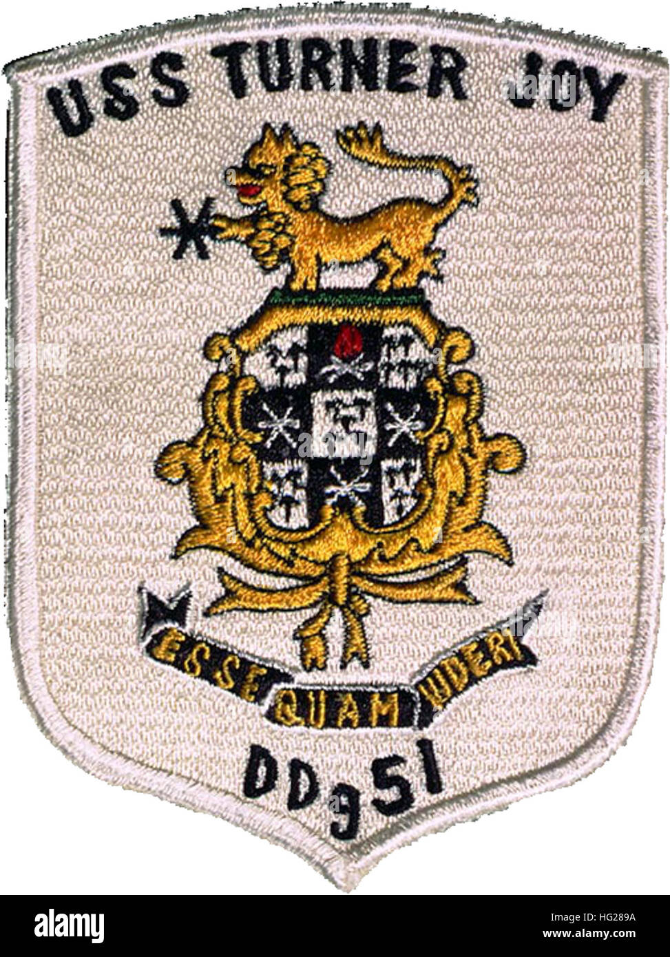 Jacket patch of the destroyer USS Turner Joy (DD-951) representing the ...
