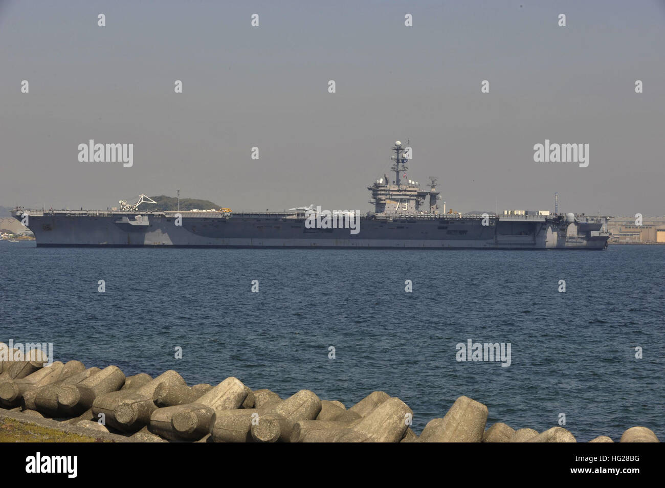 The aircraft carrier USS George Washington returns to Fleet Activities ...
