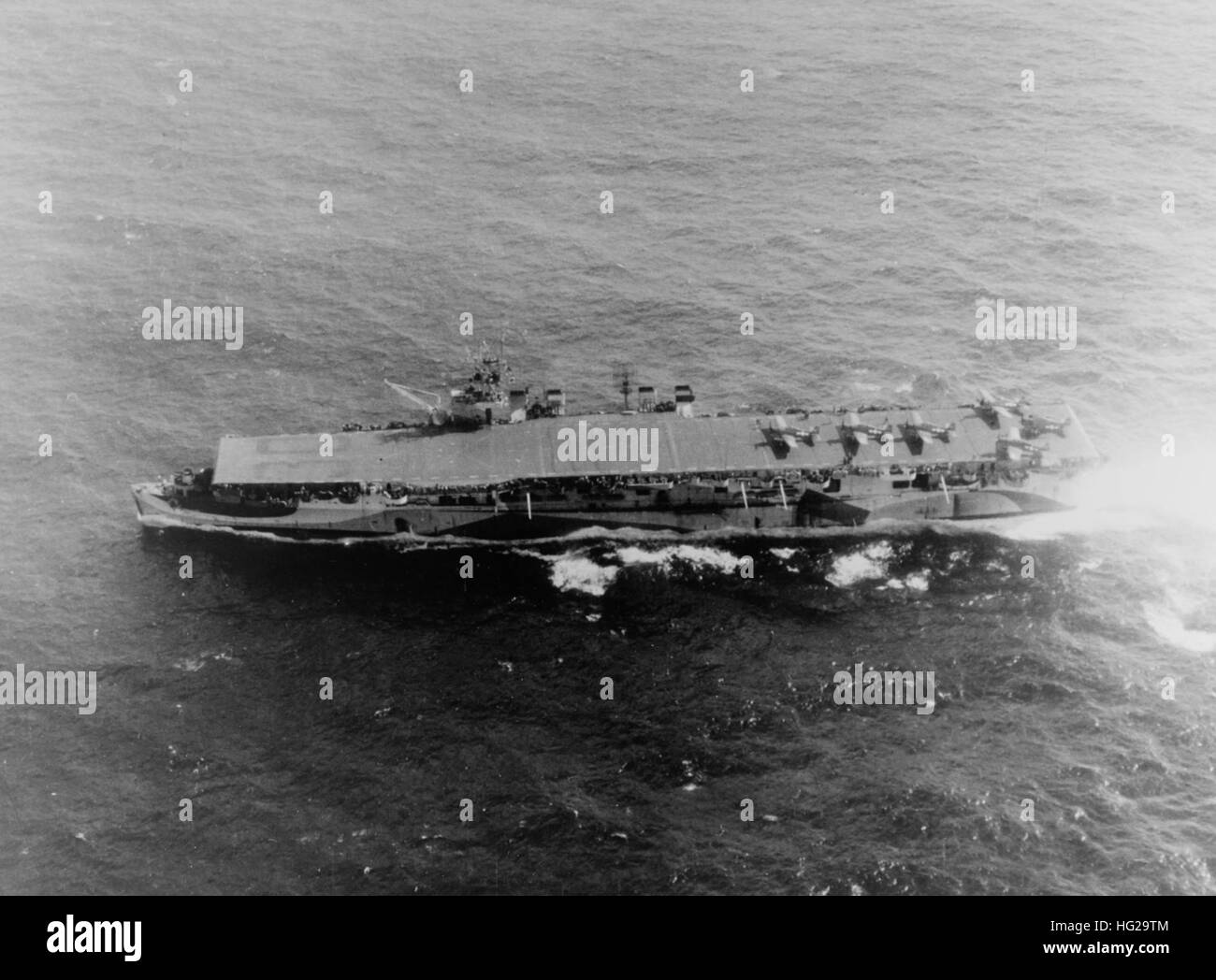 USS San Jacinto (CVL-30) underway on 31 May 1944 Stock Photo - Alamy