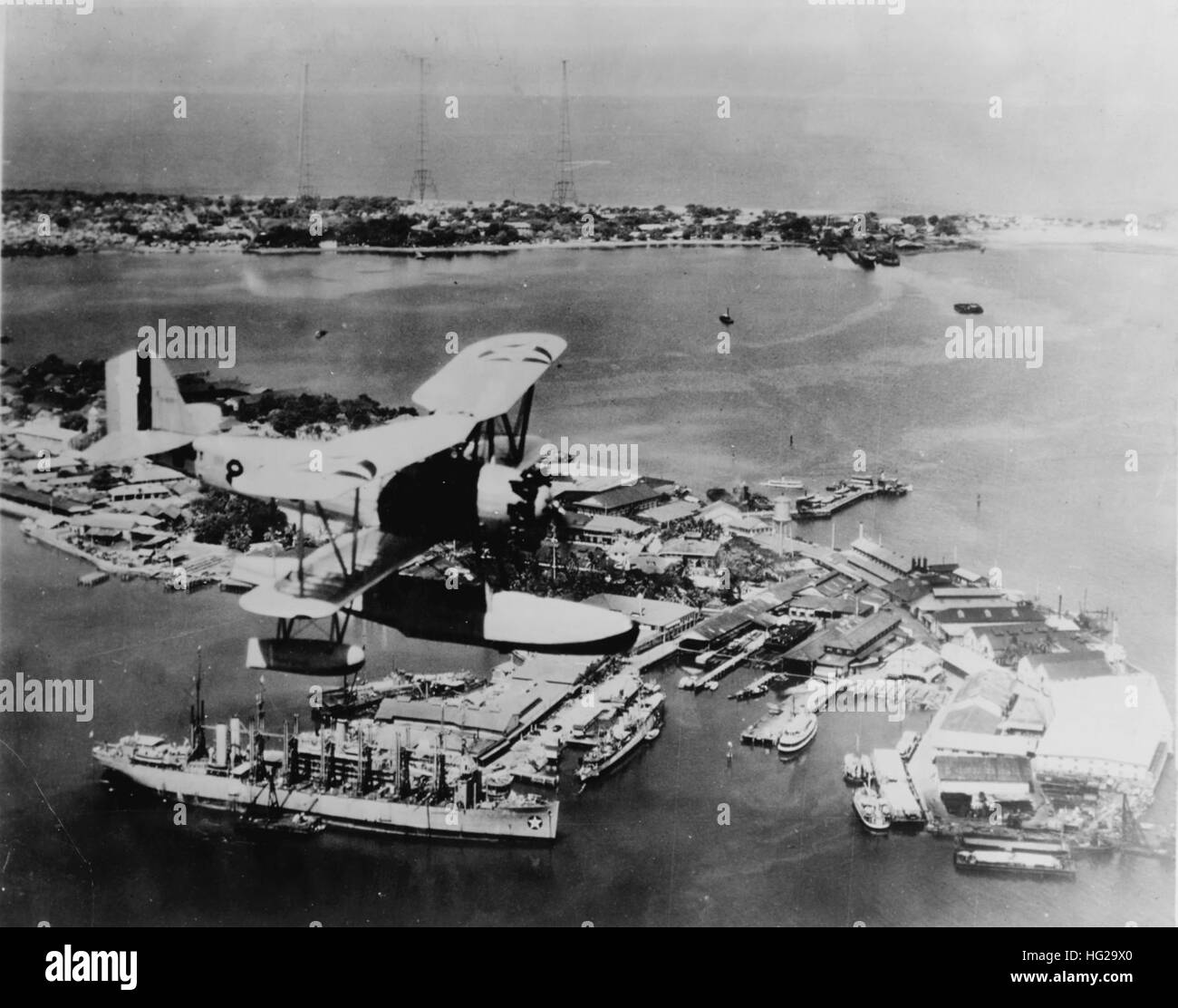 Vought O2U Corsair over Cavite in 1930 Stock Photo - Alamy